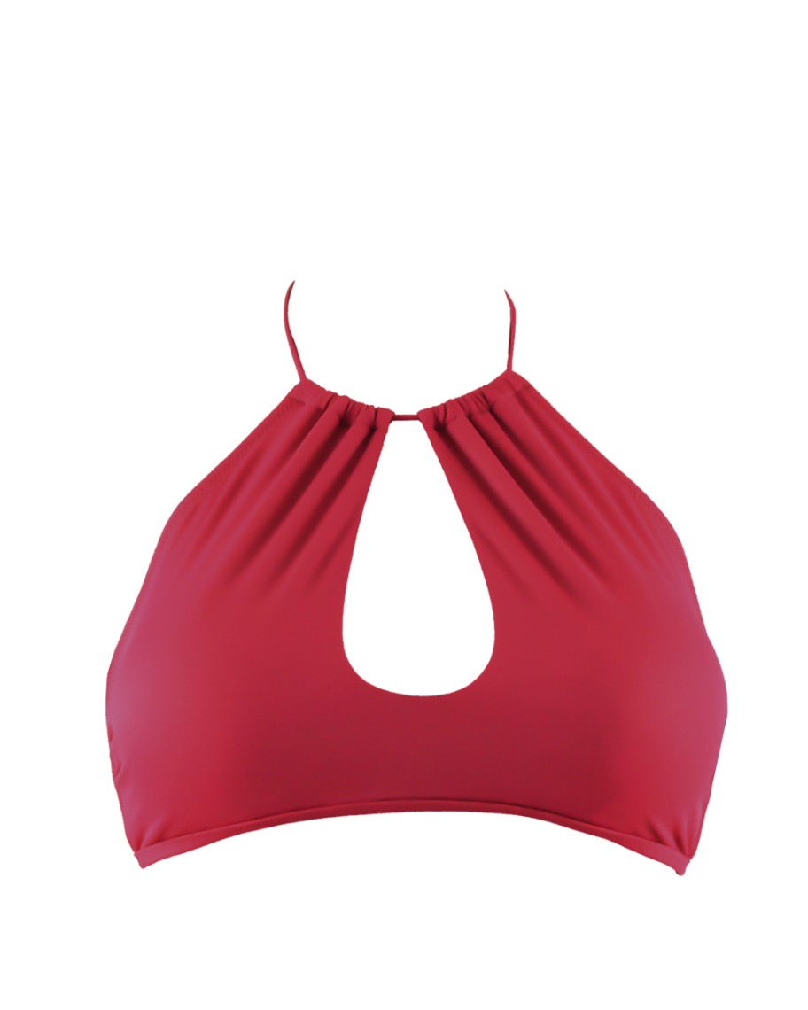 Women’s swimsuit teardrop red bikini tops rock club (BP 2071 ...